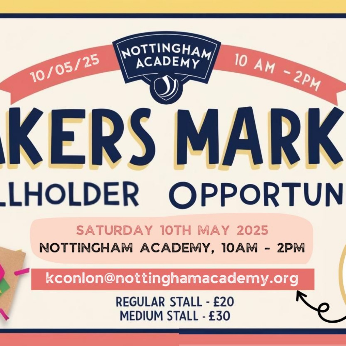 Nottingham Secondary Academy - Exciting Makers Market Coming to School ...